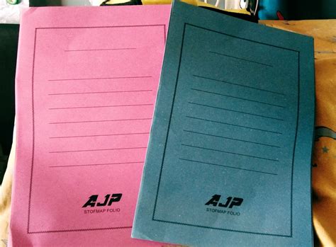 Map Kertas Ajp Stopmap Biru Merah Muda Kuning Hijau