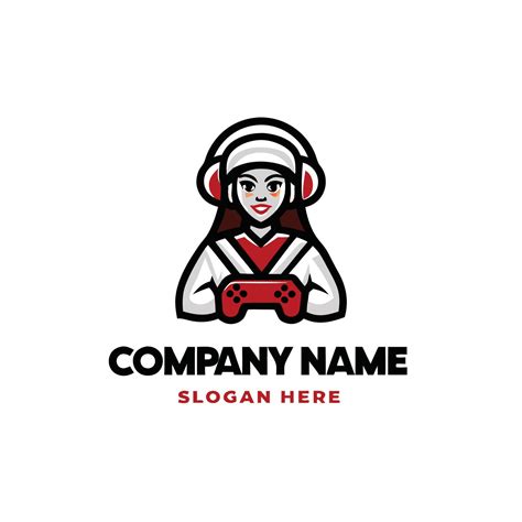 A Woman In A Red And White Hat Holding A Controller Logo 54736658