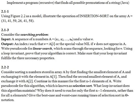 Solved Implement A Program Recursive That Finds All