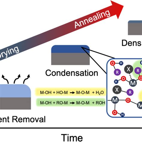A Scheme Of The Sol Gel Metal Oxide Conversion Process From Liquid