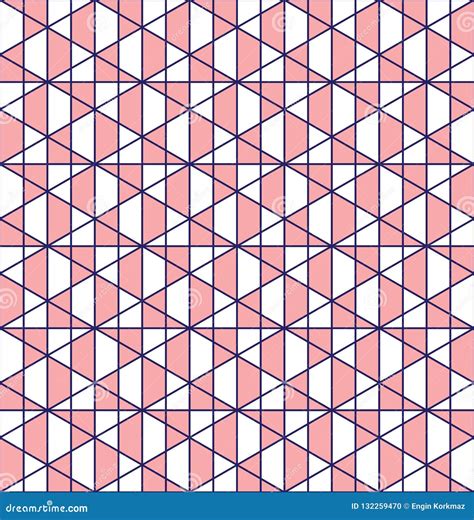 Geometric Grid Seamless Pattern Design Stock Vector Illustration Of Illusion Geometric 132259470