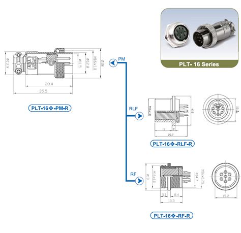 PLT 16 Series Output Type PLT Series Circular Connectors Factorymate