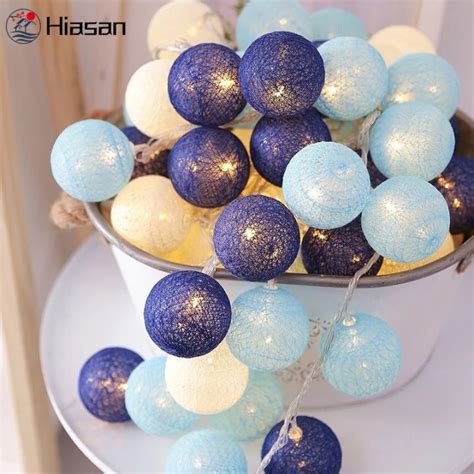 20 Leds Cotton Balls Lights Led Fairy Garland Ball Light Battery And Usb