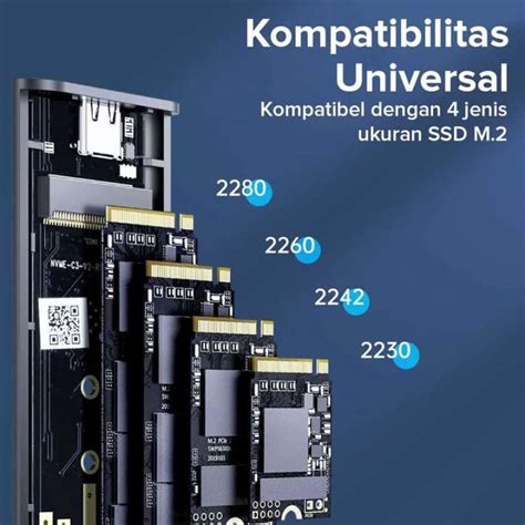 Promo Adaptor Enclosure Nvme M Ssd To Usb Type C M Pv C Disk Cakram Wadah Hardisk