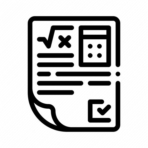 Mathematics Education Math School Study Formula Geometry Icon