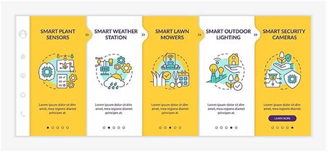Smart Sensor Systems Onboarding Vector Template Iot Ui Parking Vector Iot Ui Parking Png And