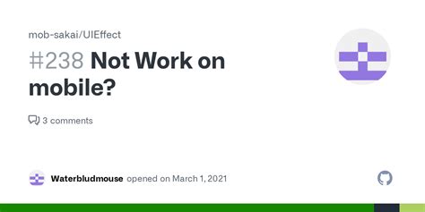 Not Work On Mobile · Issue 238 · Mob Sakai Uieffect · Github