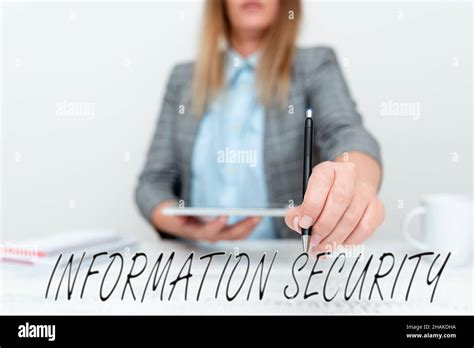 Conceptual Display Information Security Internet Concept Infosec Preventing Unauthorized Access