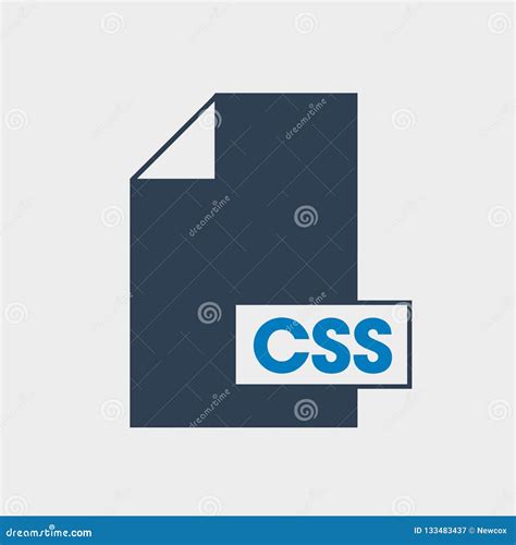 Cascading Style Sheet File Format Icon Stock Vector Illustration Of