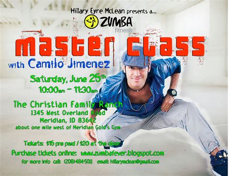 Zumba® With Hillary Eyre Camilo Jimenez Master Class Gets Even Sweeter