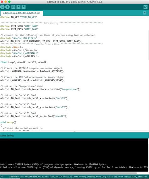 Iot Motiontemperature Logger With The Analog Devices Adxl343 Adt7410