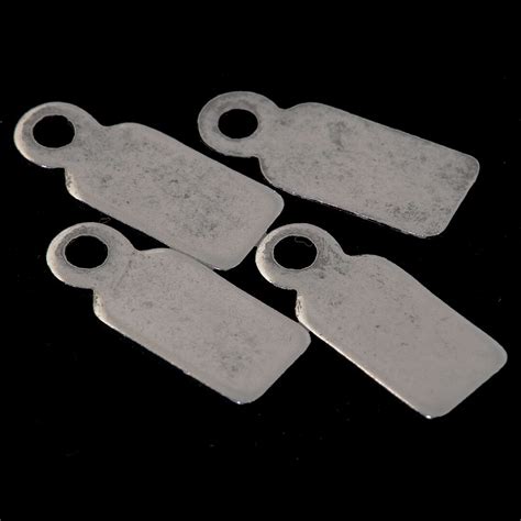 Silver Plated Brass Rectangular Tabs Glue On To Stone Or Cabochon