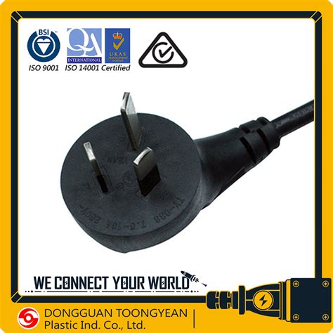 Australia Nsw SAA Approval AC Power Cord Cable A Pin Degree Angle Plug China Power Cord