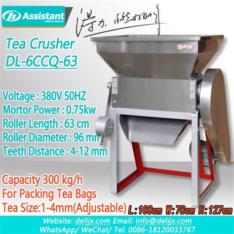 Oem Dry Tea Leaf Crusher Machine Tea Fragments Crushing Machine Dl 6ccq