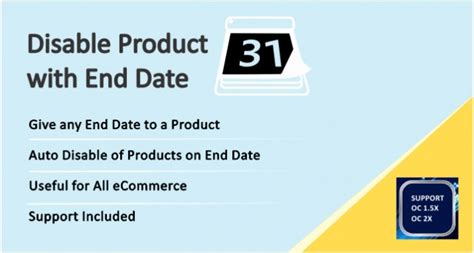 Opencart Disable Product With End Date