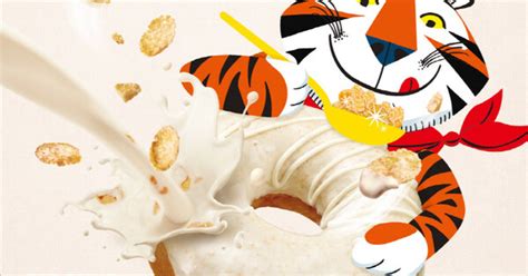 Spc 던킨 시리얼 브랜드 켈로그와 협업 당 함량 낮춘 켈로그 콘푸로스트 우유도넛 출시