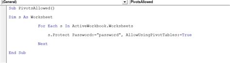 A Macro To Protect Worksheets But Enable Pivot Tables