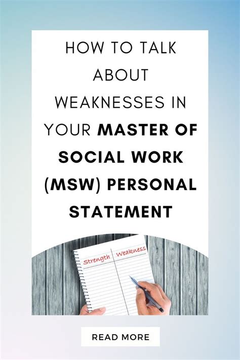How To Talk About Weaknesses In Your Master Of Social Work Msw