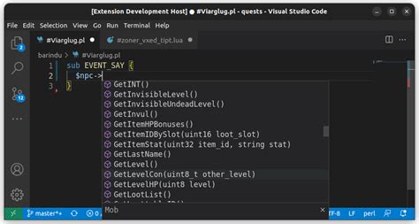 EQEmu Spire Quest API Completions Visual Studio Marketplace
