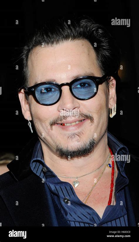 Actor Johnny Depp Smiling At The Maltin Modern Master Award Tribute