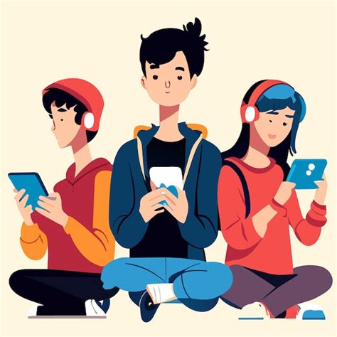 La Juventud Moderna En Ilustraciones Vector Premium Generado Con Ia
