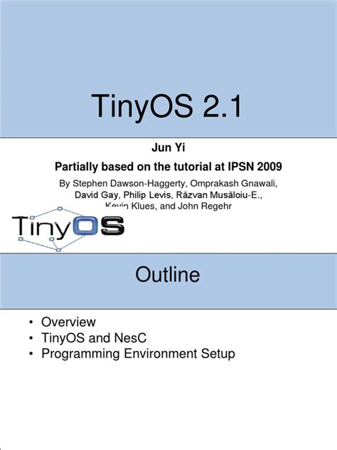 Tinyos Tutorial Wsn Pdf Interface Computing Embedded System