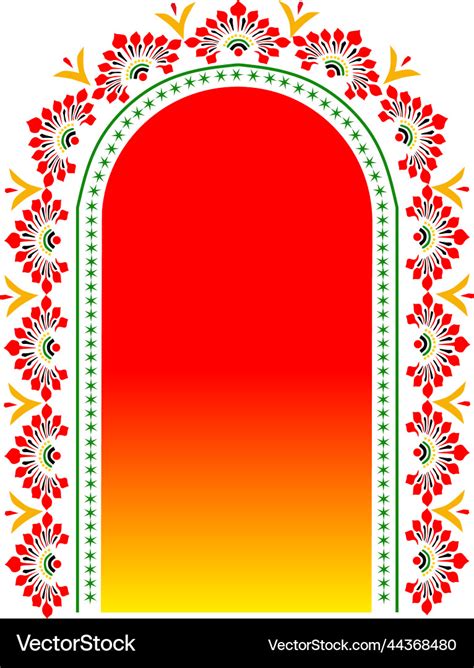 Hindu Festival Baground Boder Art Royalty Free Vector Image