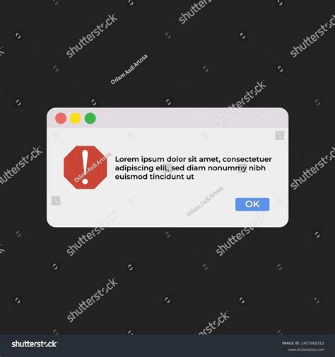 Iphone Notification Boxes Template Window Computer Stock Vector
