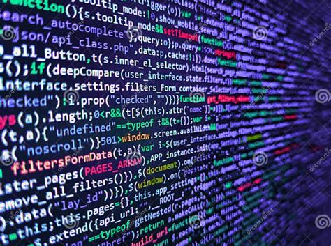 Fechamento Do Monitor Do Código Fonte De Função Tela De Código De Script Do Idioma Do