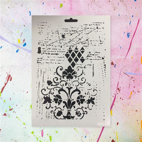 Cadence Mixed Media Stencil Faded Fancy Highlight Crafts