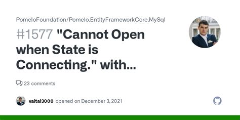 Cannot Open When State Is Connecting With Adddbcontextpool · Issue