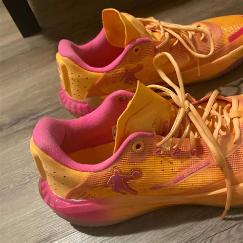 Orange And Pink Qiaodan Keldon Johnson Q Kungfu Depop