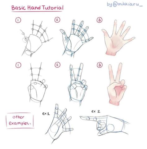 How To Draw Hand Poses Step By Step