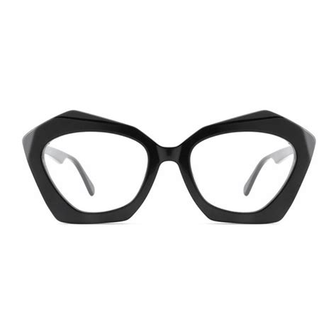 Belight Optiacl Big Cat Eye Shape Acetate Glasses Grandado