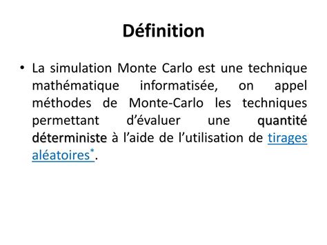 Ppt La Méthode De Monte Carlo Powerpoint Presentation Free Download Id2621220