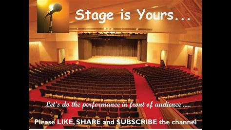Stage Is Yours Part 1 The Songs That Performed On Stage Auditorium Its Unique Concept