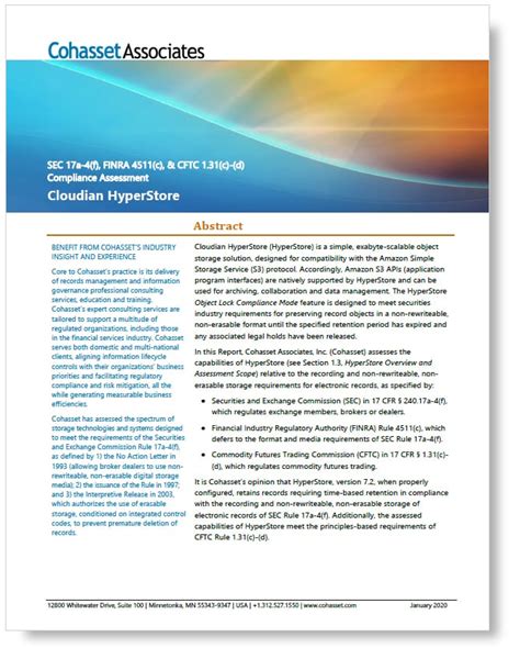 Security Features For Object Storage Cloudian