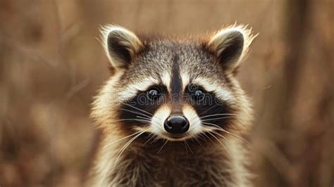 A Close Up Of A Raccoon Looking At The Camera With Its Eyes Open Ai