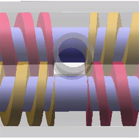 Three Dimensional Model Of A Decompressive Variable Pitch Screw Pump Download Scientific Diagram