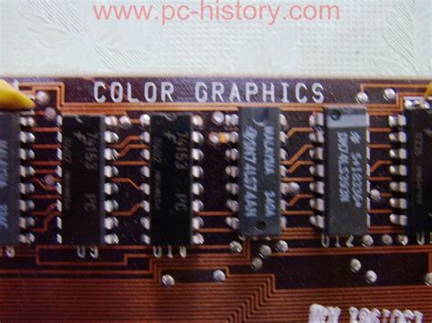 Video Card Ibm 1501982 3584 Cga Color Graphics Adapter 8 Bit Isa Музей компьютеров