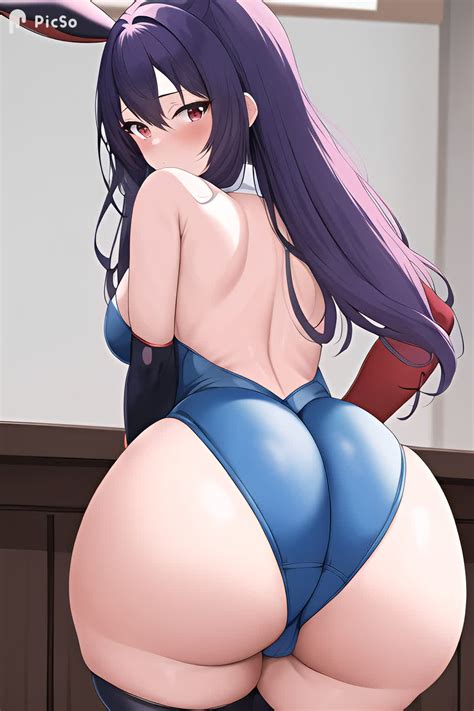 Rule 34 Ass Blue Cameltoe Facing Away Hair Leotard 8192484