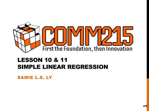 Pdf Lesson 10 And 11 Simple Linear Regression Dokumentips
