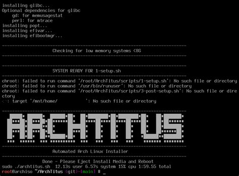 Scripts Unable To Run Issue 337 ChrisTitusTech ArchTitus GitHub
