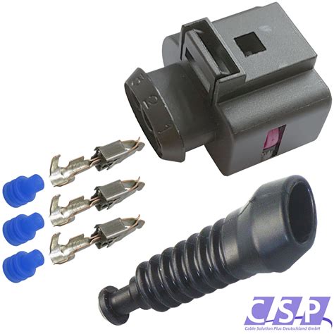 Stecker 1J0973723 Reparatursatz 3-pol Bu 0,5²-1,0² passend VW 1J0 973 ...
