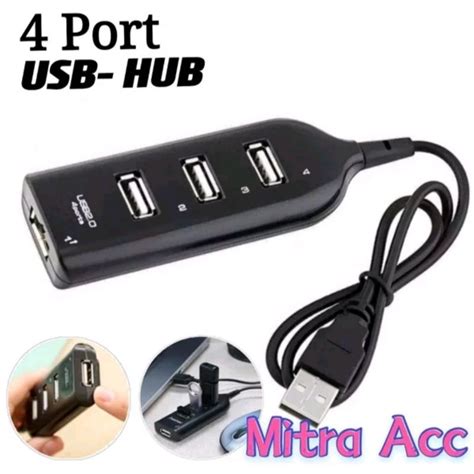 Jual USB HUB 4 Port 2 0 High Speed 1M Penambah Port USB For PC Laptop Shopee Indonesia