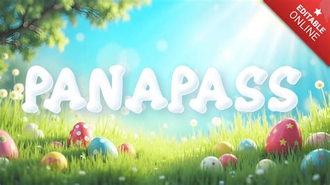 Panapass Easter Celebration Text Effect Generator