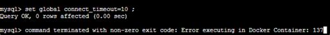 Error 2013 Hy000 Lost Connection To Mysql Server At Reading
