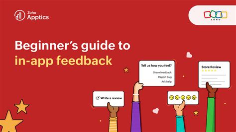 Beginners Guide To In App Feedback Zoho Apptics