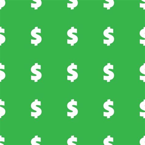 Devaluation Outline Seamless Pattern Currency Vector Image