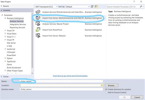 Sql Server Ssas Project Error Connecting To Workspace Stack Overflow